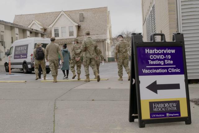 National Guard members arrive at Harborview testing site - UW Medicine ...